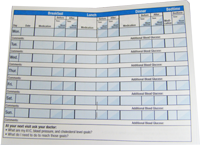 Accu-Chek Glucose Log Book | Testing Accessories: Diabetes Log Book ...