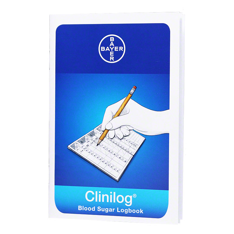 Bayer CliniLog Self Testing Record Book Blood Sugar Logbook Bayer CliniLog Self Testing Record Book Blood Sugar Logbook