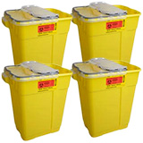 BD Chemotherapy Sharps Collector, 17 Gallon, Yellow, XL - 5ct | ADW ...