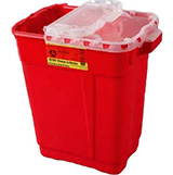 BD Extra-Large Sharps Collector 9 Gallon Red 8/bx 305615 | ADW Diabetes