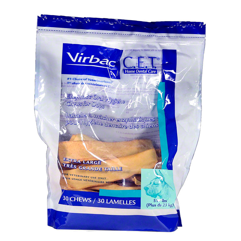 Shop CET Enzymatic Oral Hygiene Chews for Dogs 30ct - X-Large