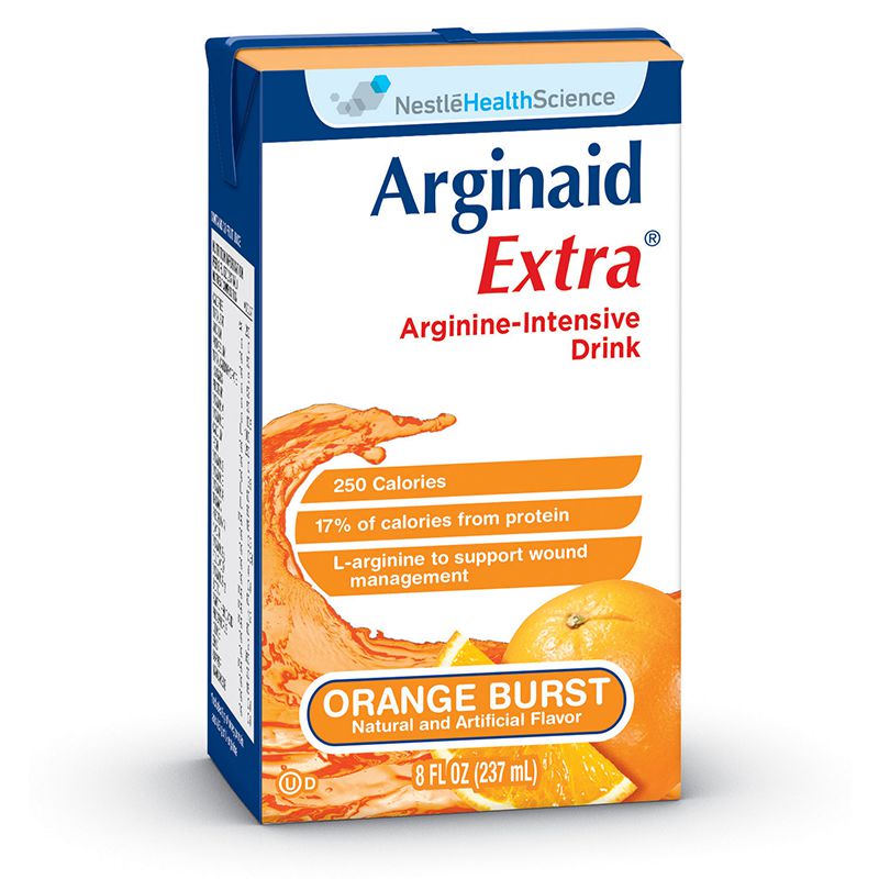 Nestle Arginaid Extra Arginine-intensive Orange 8oz | ADW Diabetes