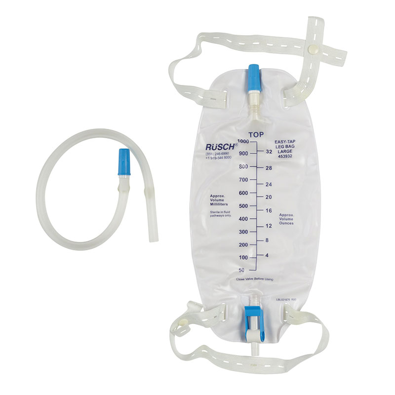Teleflex Easy Tap Leg Bag with PVC Extension Tubing 1000ml Box of 24 ...